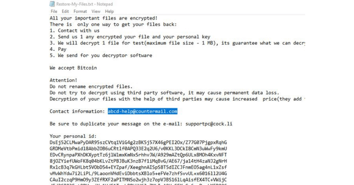 Decryption And Data Recovery Of LockBit Ransomware