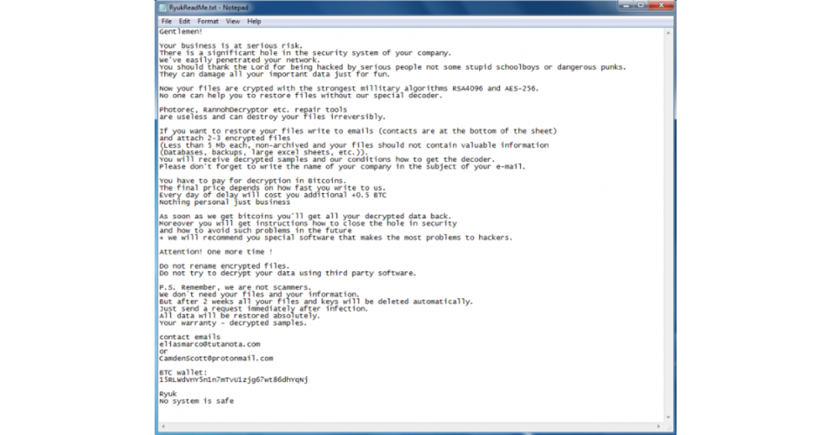 ¿Qué Es Ryuk Ransomware Y Cómo Puedo Protegerme?