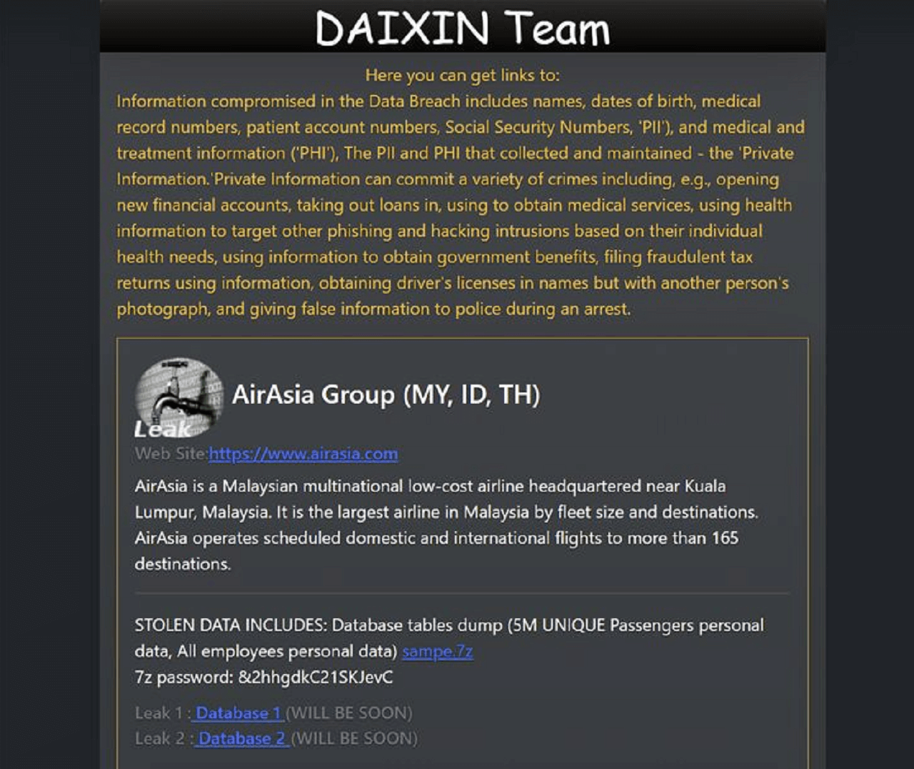 AirAsia: Su Reputación Online Tras El Ataque Ransomware